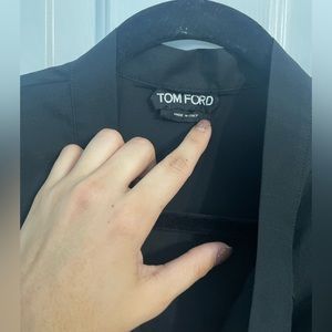 Tom Ford | Tops | Tom Ford Tie Neck Uniform Button Up Blouse | Poshmark